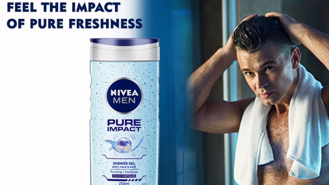 NIVEA Men Pure Impact Body Wash - YouTube