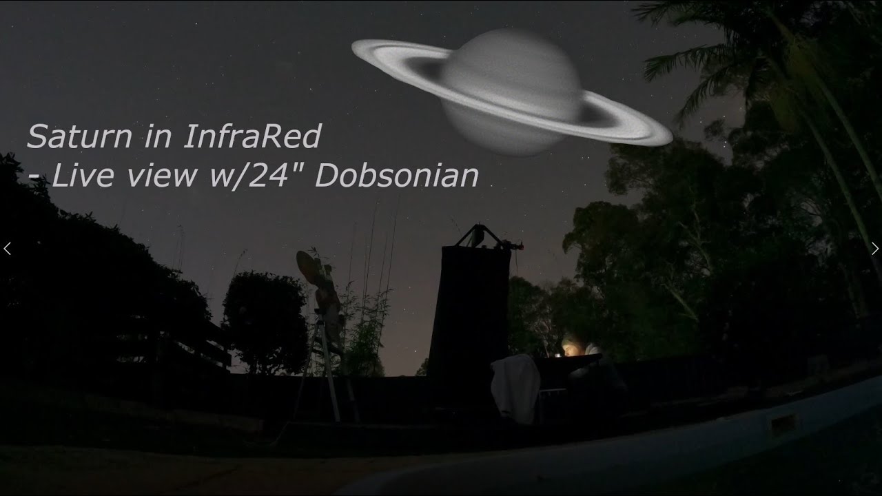 Saturn in Infrared 850nm - 24" Telescope - YouTube