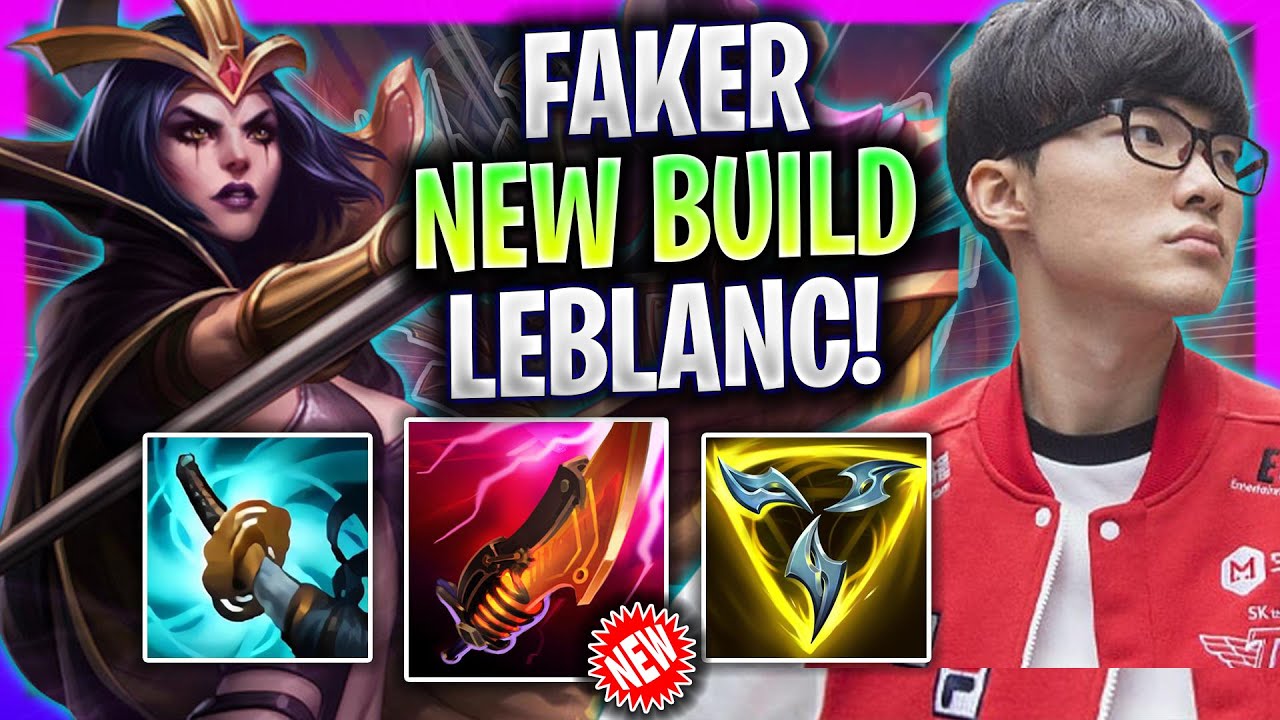 FAKER WITH THE NEW AD LEBLANC BUILD! - T1 Faker Plays Leblanc Mid vs ...