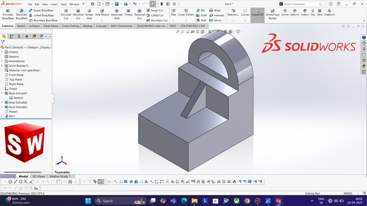 Solidwork tutorials 97 #solidworks - YouTube