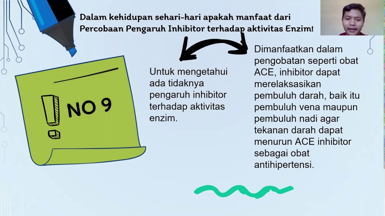 Pengaruh inhibitor terhadap aktivitas enzim - YouTube