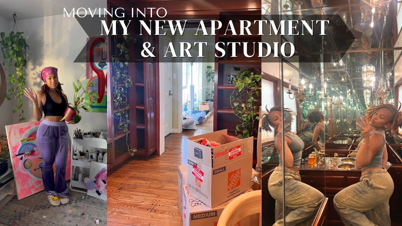 Moving into my NEW ART STUDIO + HOUSE (part one) - YouTube