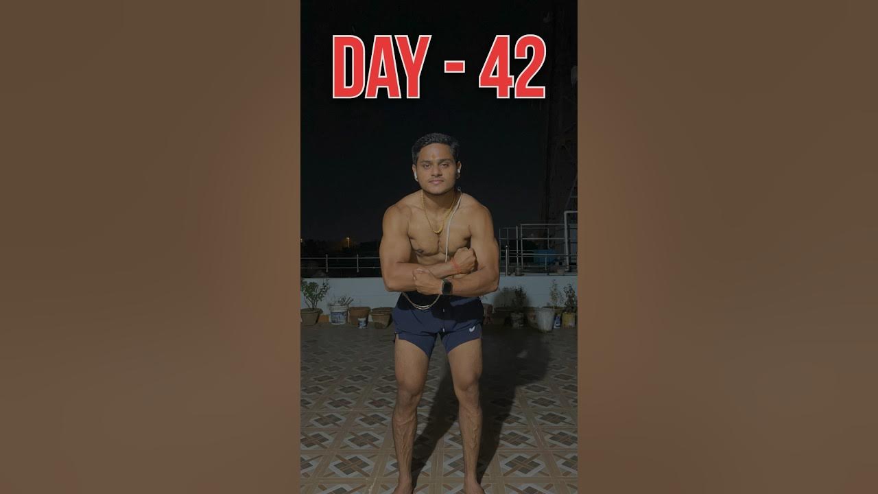 Day 42-75 hard challenge 👍 #75hardchallenge #day42 #fitness #shorts #viral #minivlog #sunday ...