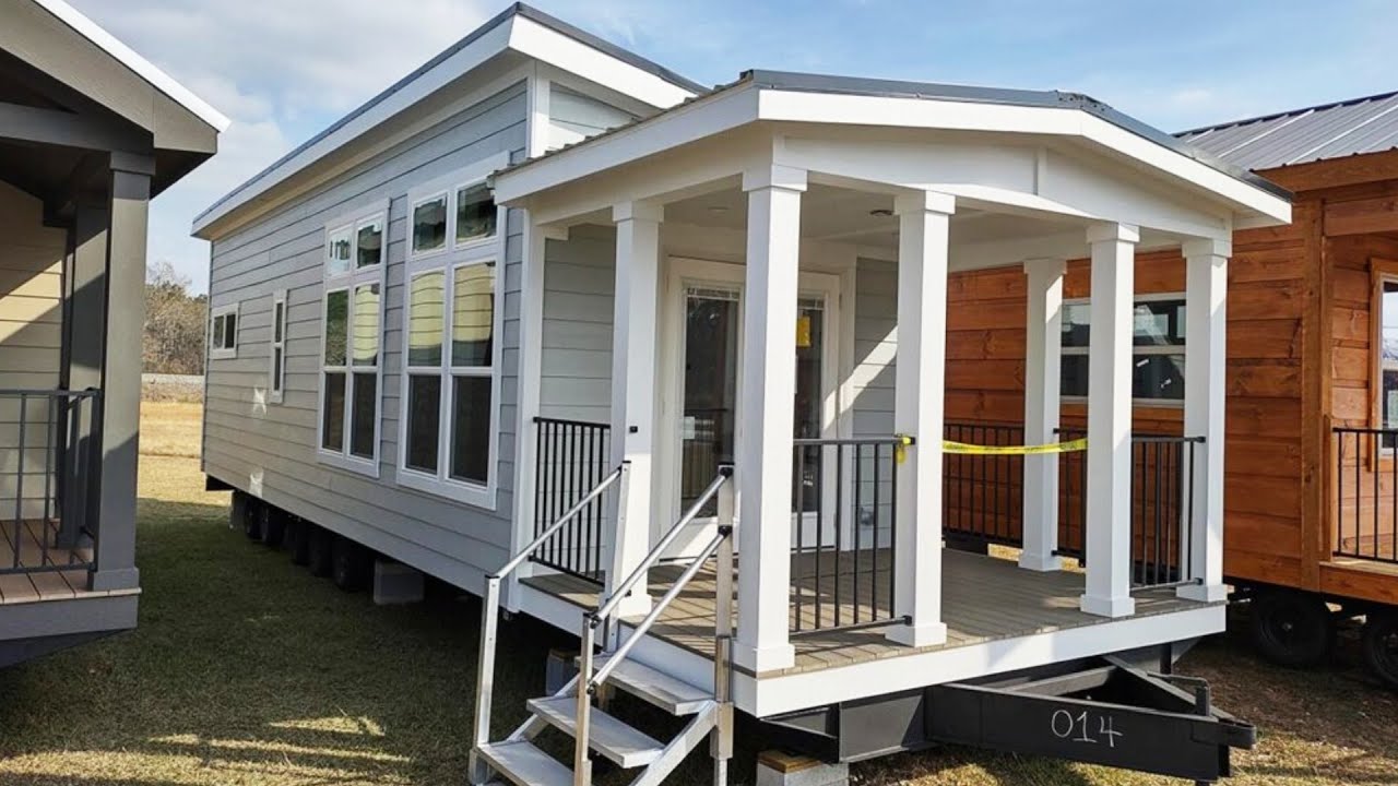 Price Cut $10K The Most Charming Sierra Park Model Tiny Home - YouTube