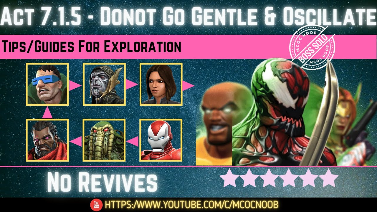 MCOC: Act 7.1.5 - Donot Go Gentle & Oscillate - Tips/Guides - No ...