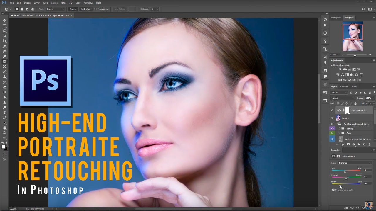 Portrait Retouch with Photoshop and Adobe Camera RAW - YouTube