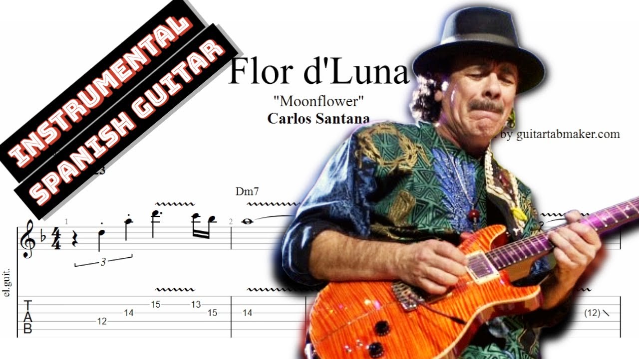 Santana - Moonflower TAB - spanish guitar tabs (PDF + Guitar Pro) - YouTube