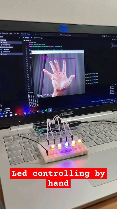 Led controlling by hand #opencvpython #arduino #electronics #robotics #software #engineering ...