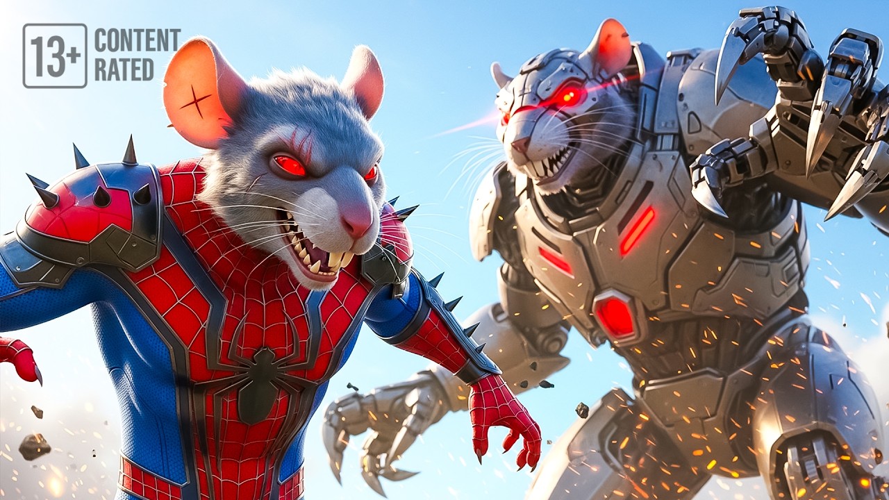 SPIDER-MAN MOUSE vs RATBOT! | JOKER ’s Insane Mutation Plan Unleashed 🧪 ...