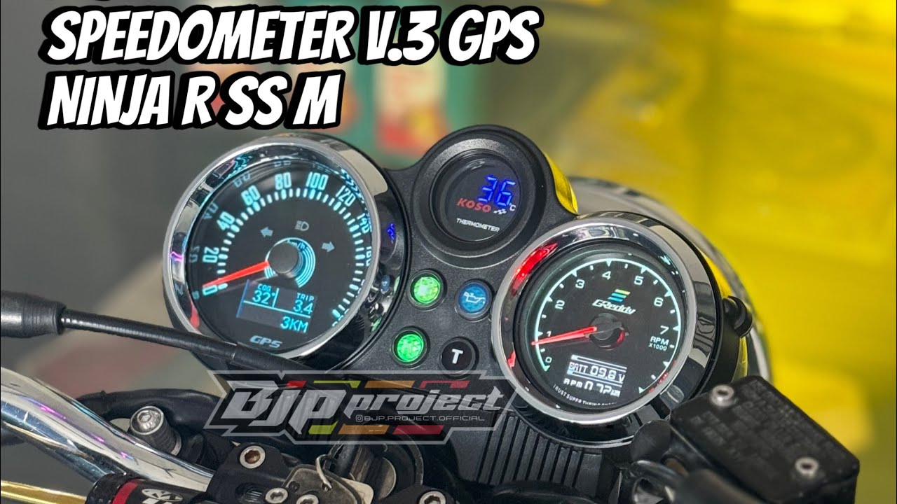 NINJA R KIS UPGRADE SPEEDOMETER DIGITAL + BILED - YouTube