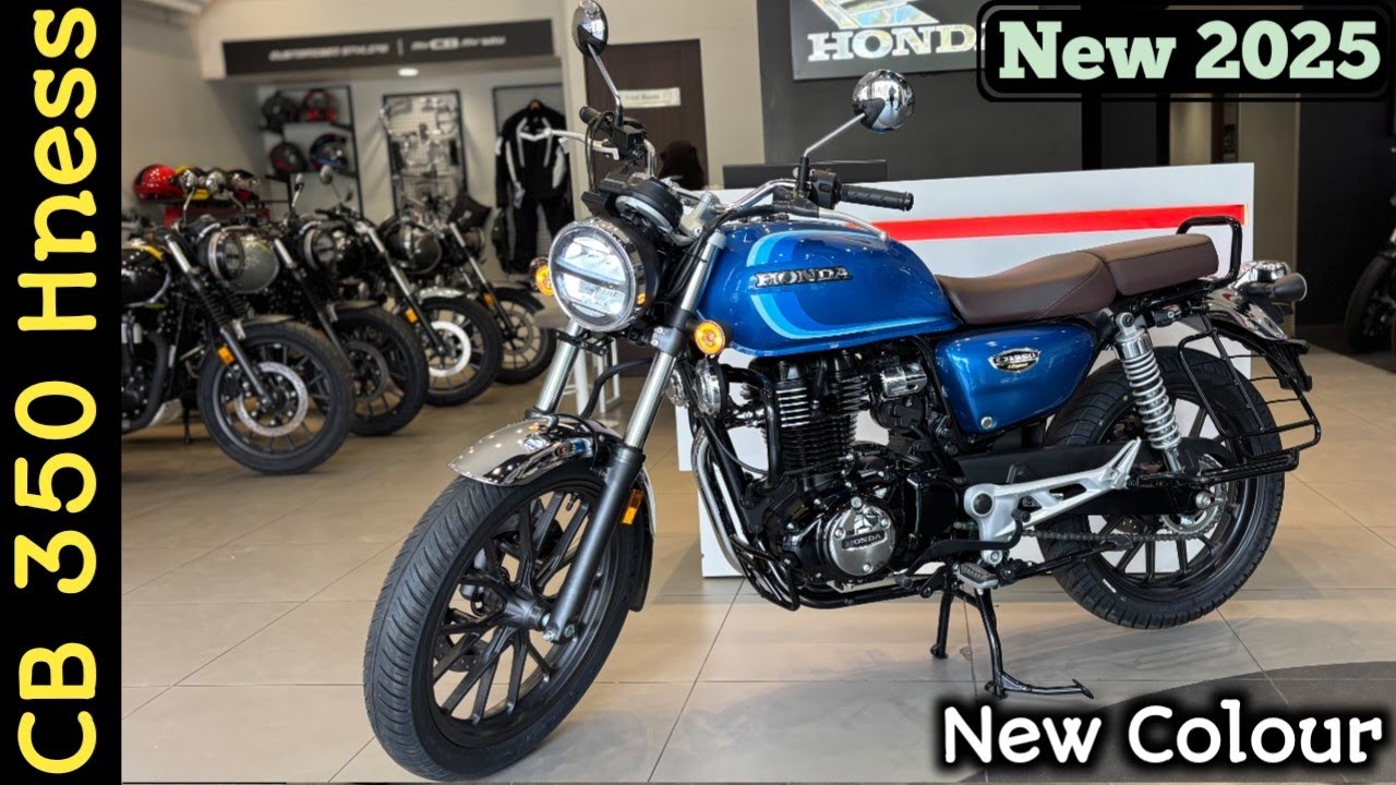 2025 Honda CB 350 Hness Review | DLX Pro Chrome Blue Colour | Price ...