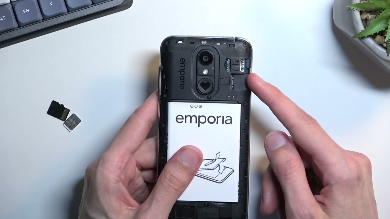 How to Insert a SIM & SD Cards into a EMPORIA Smart 4 - YouTube