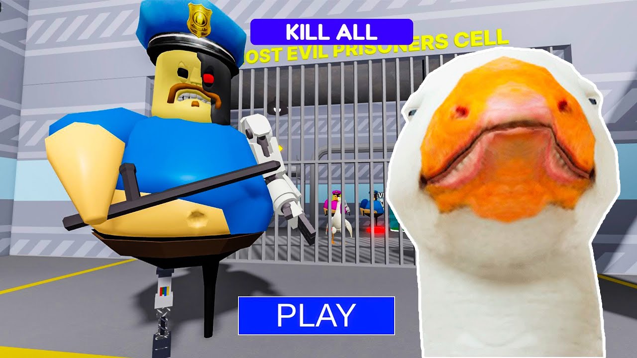 NEW OBBY!CYBORG BARRY'S PRISON RUN #scaryobbyroblox - YouTube