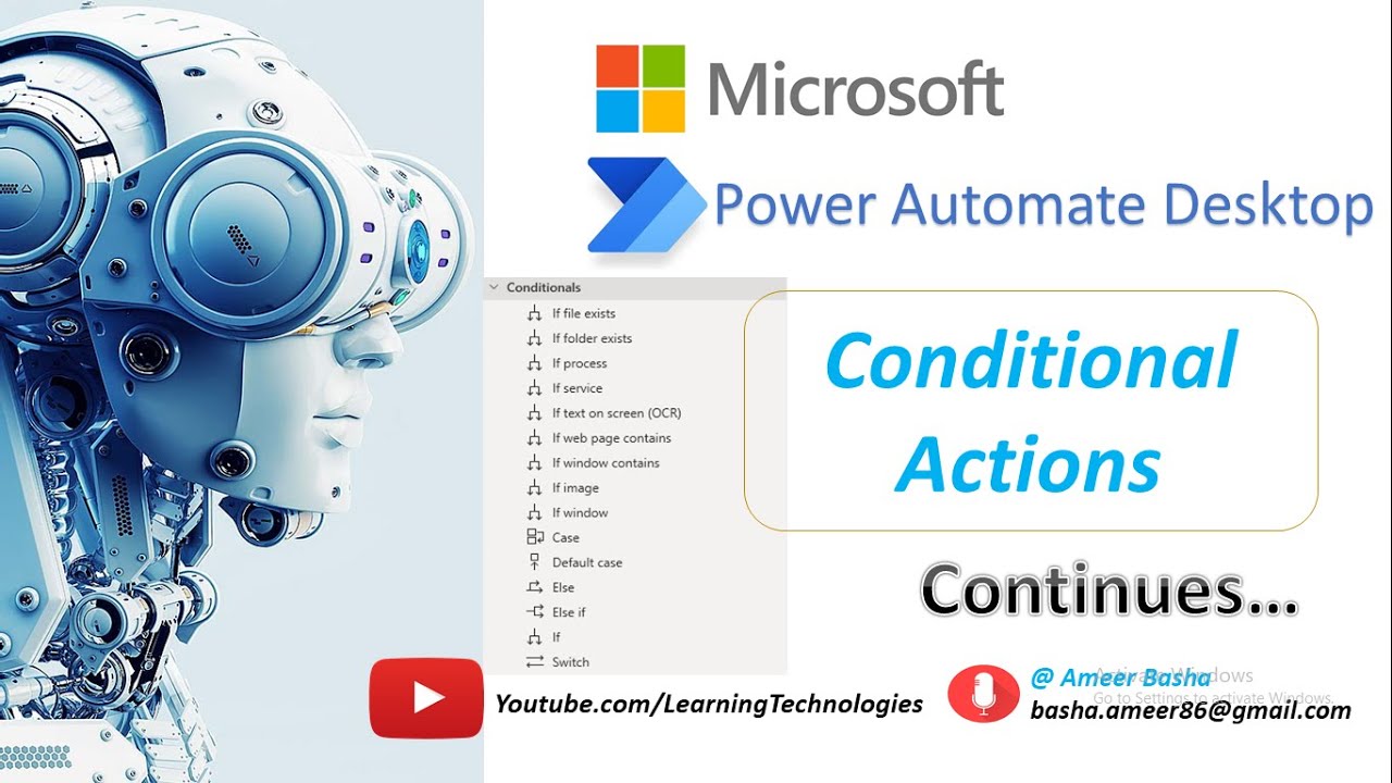 Power Automate Desktop How To Work With Conditional Actions Practical Use Case Youtube 7378