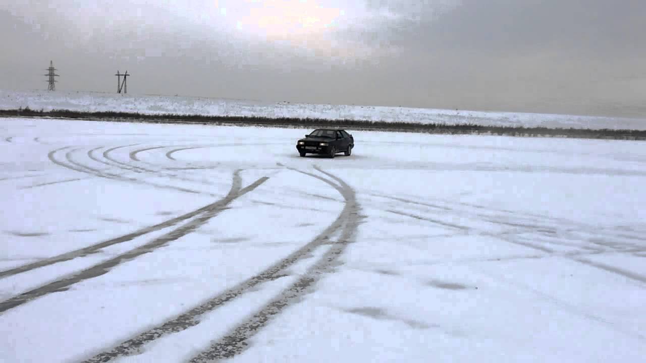 Audi coupe turbo quattro ice snow - YouTube