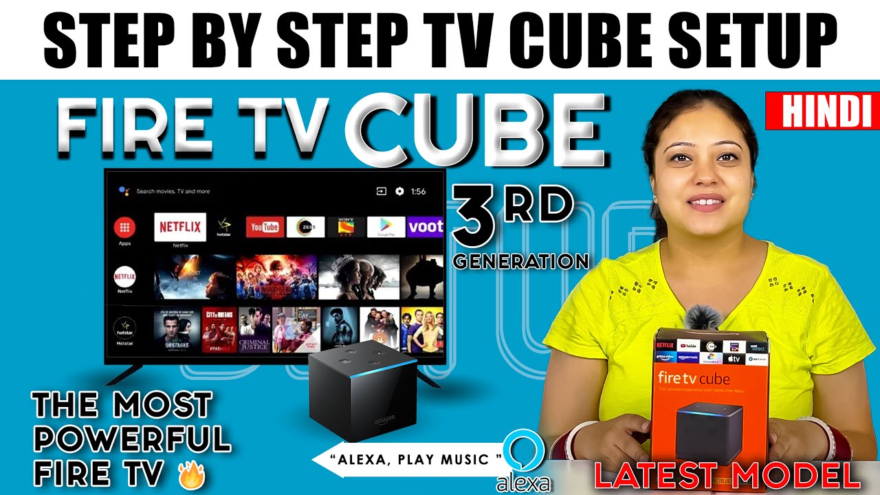 How to setup Amazon Fire Tv Cube? 3rd Generation detailed in hindi ...