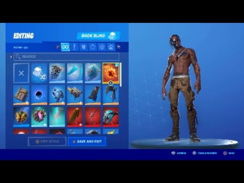 MY TOP 5 TRAVIS SCOTT COMBOS + PICKAXES, AND BACKBLINGS (Fortnite ...