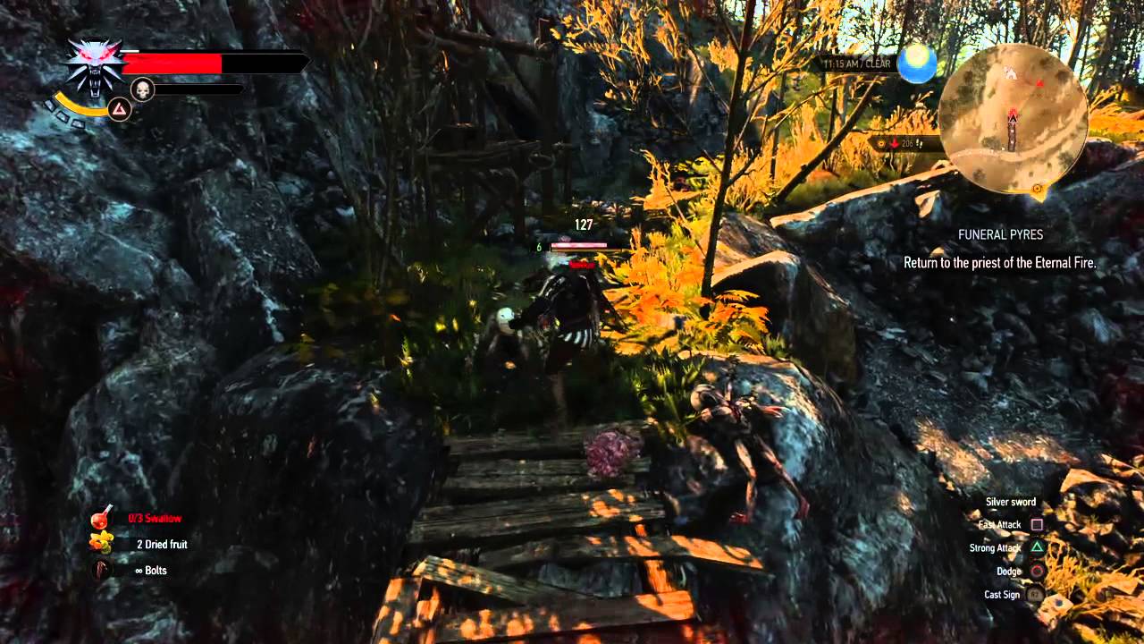 The Witcher 3, ursine superior armor witcher set level 27 - YouTube