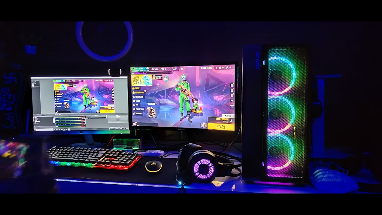 BEST FREE FIRE PC GAMING SETUP 😳 - HPS GAMERS | PC SETUP | (HINDI ...