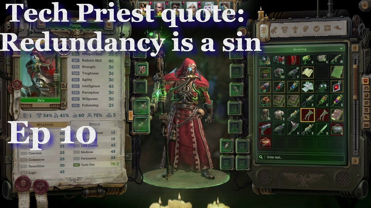 Warhammer 40k Rogue Trader - Lets play Ep 10 - Tech Priest companion ...