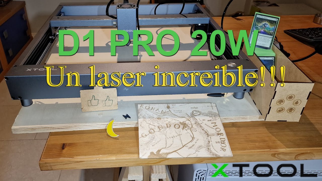 Xtool D1 Pro 20W Fantástico laser de diodo. Review y pruebas... - YouTube