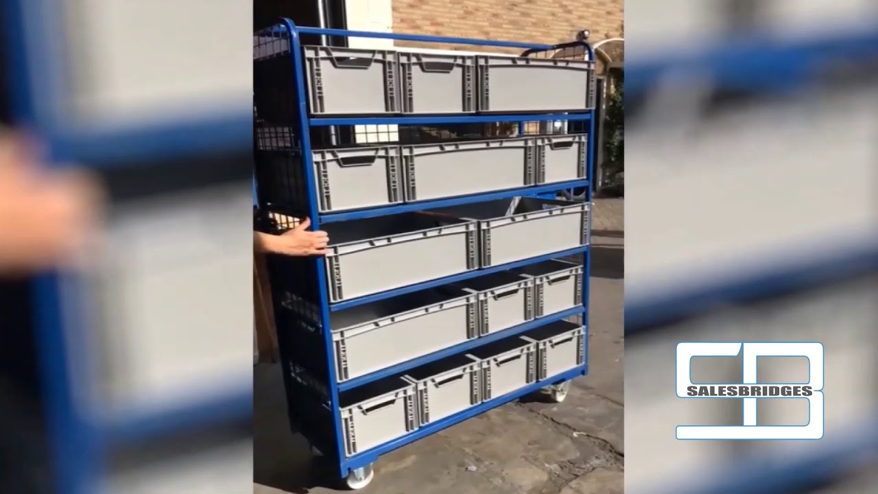 Etagewagen Transportwagen + Eurobox. Intern transport, magazijn en ...