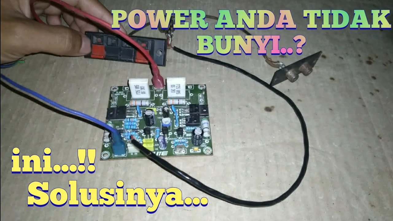 cara pasang input dan output pada power - YouTube