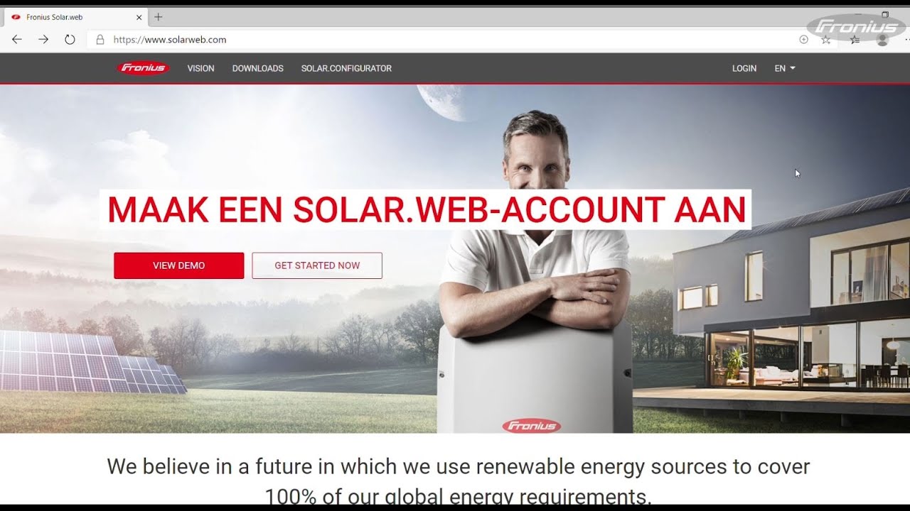 How-to: Maak een Solar.web Account aan (NL) - YouTube
