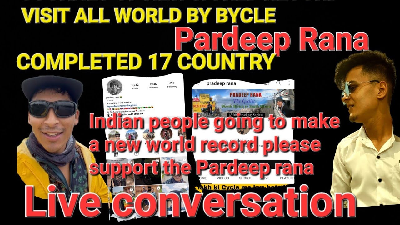 Proud of you PARDEEP RANA In world tour By byclyle . Support for new ...
