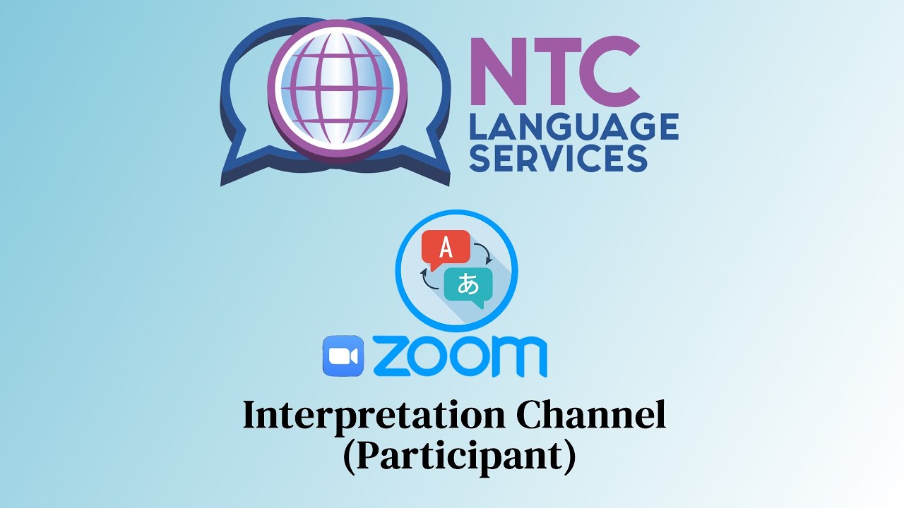 How to use the Zoom Interpretation Channel as a PARTICIPANT - YouTube