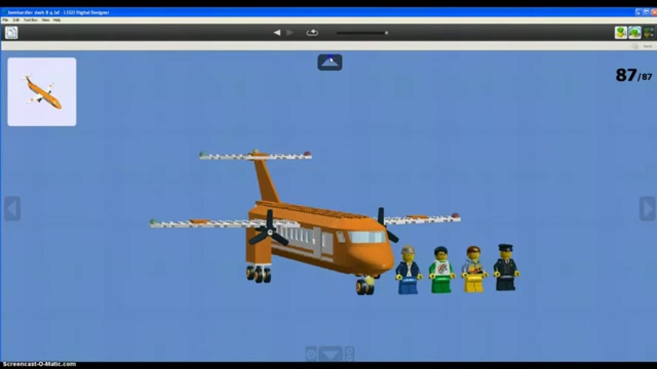 How to build a lego bombardier dash 8 q - YouTube