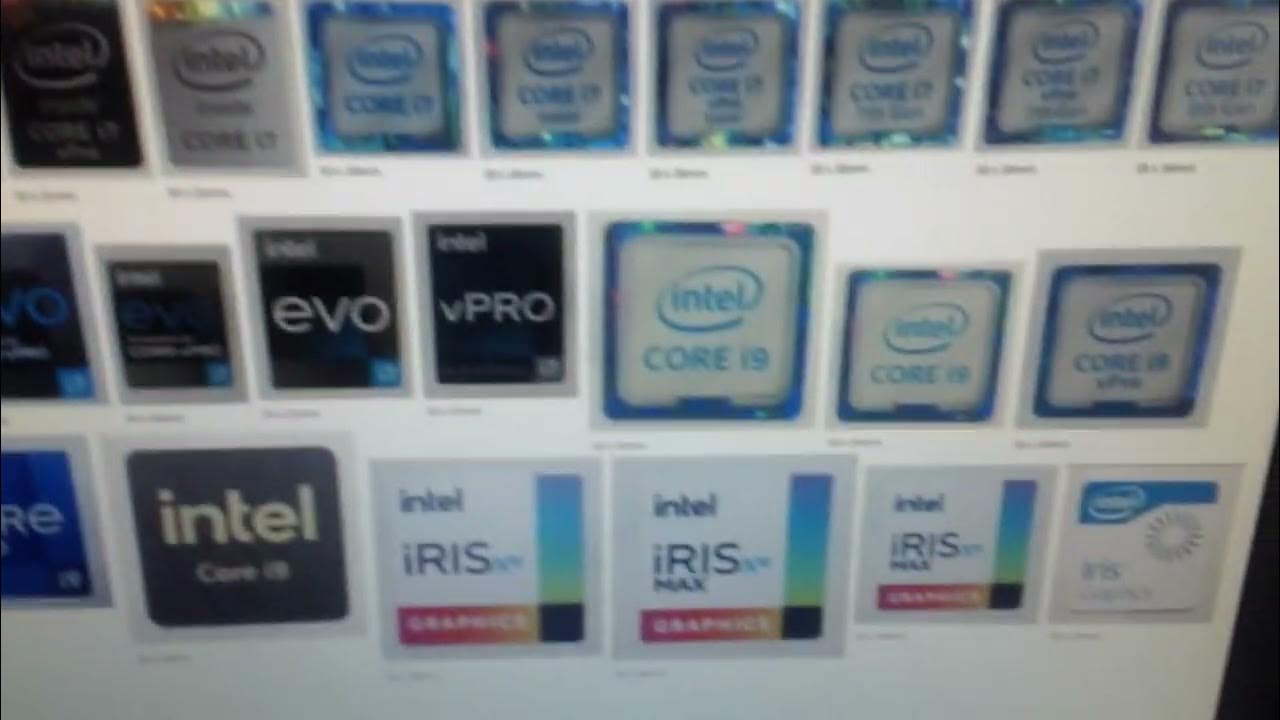 Intel Inside Stickers Computer Case Badges Collection - YouTube