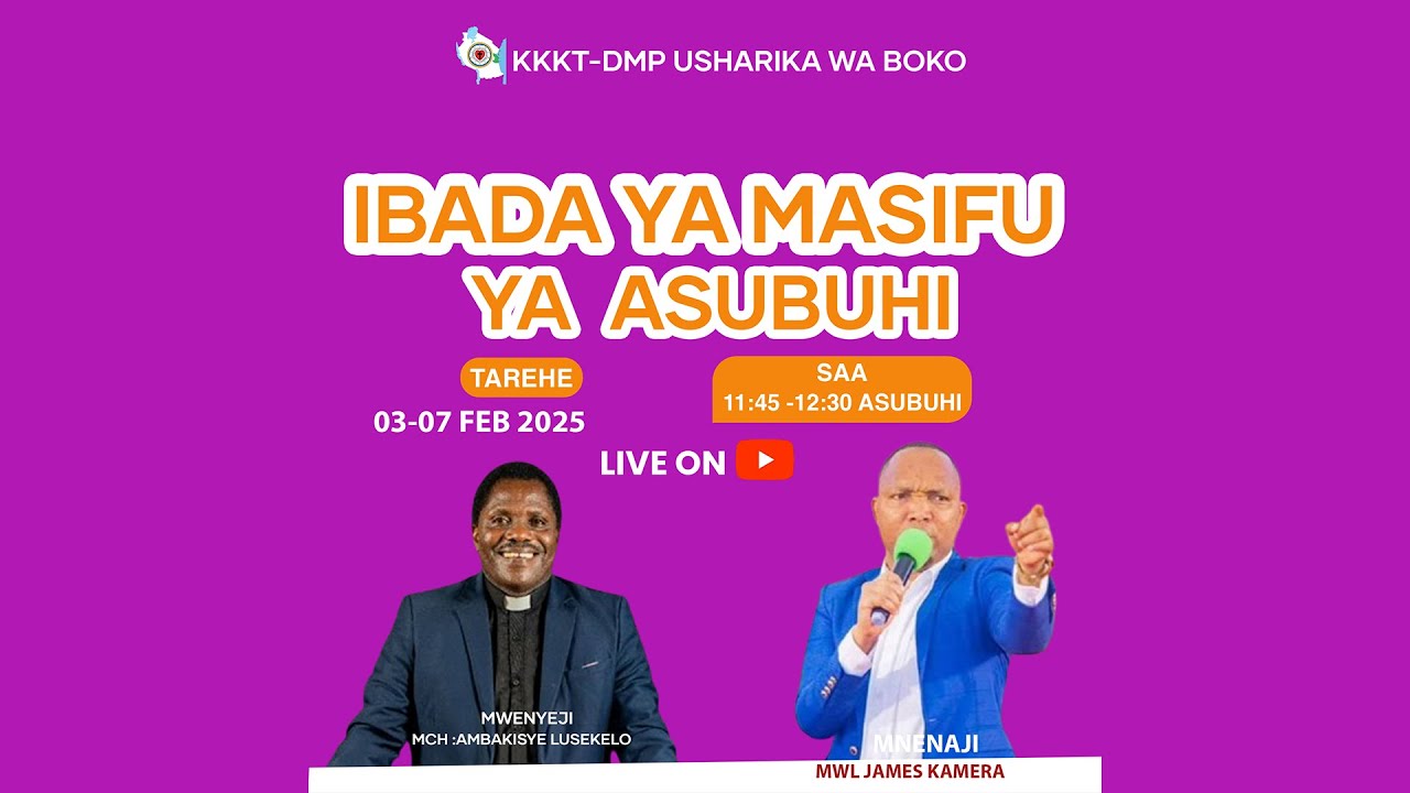 KKKT USHARIKA WA BOKO ( IBADA YA MASIFU YA ASUBUHI JUMATANO 05/02/2025 ...