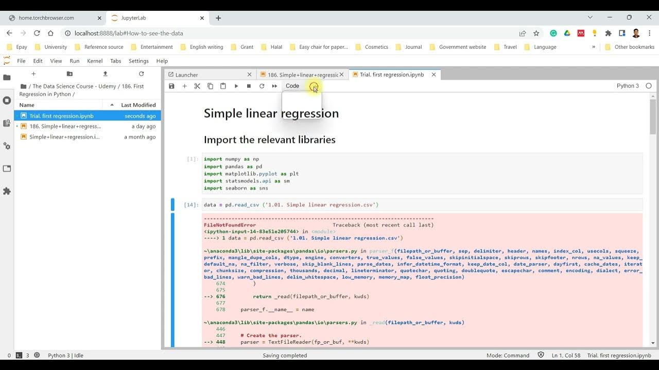 Journey to data analytics | How to find the directory of python files in computer - YouTube