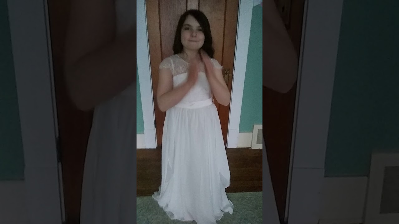 Lightinthebox flower girl dress review Part 2 of 2 - YouTube