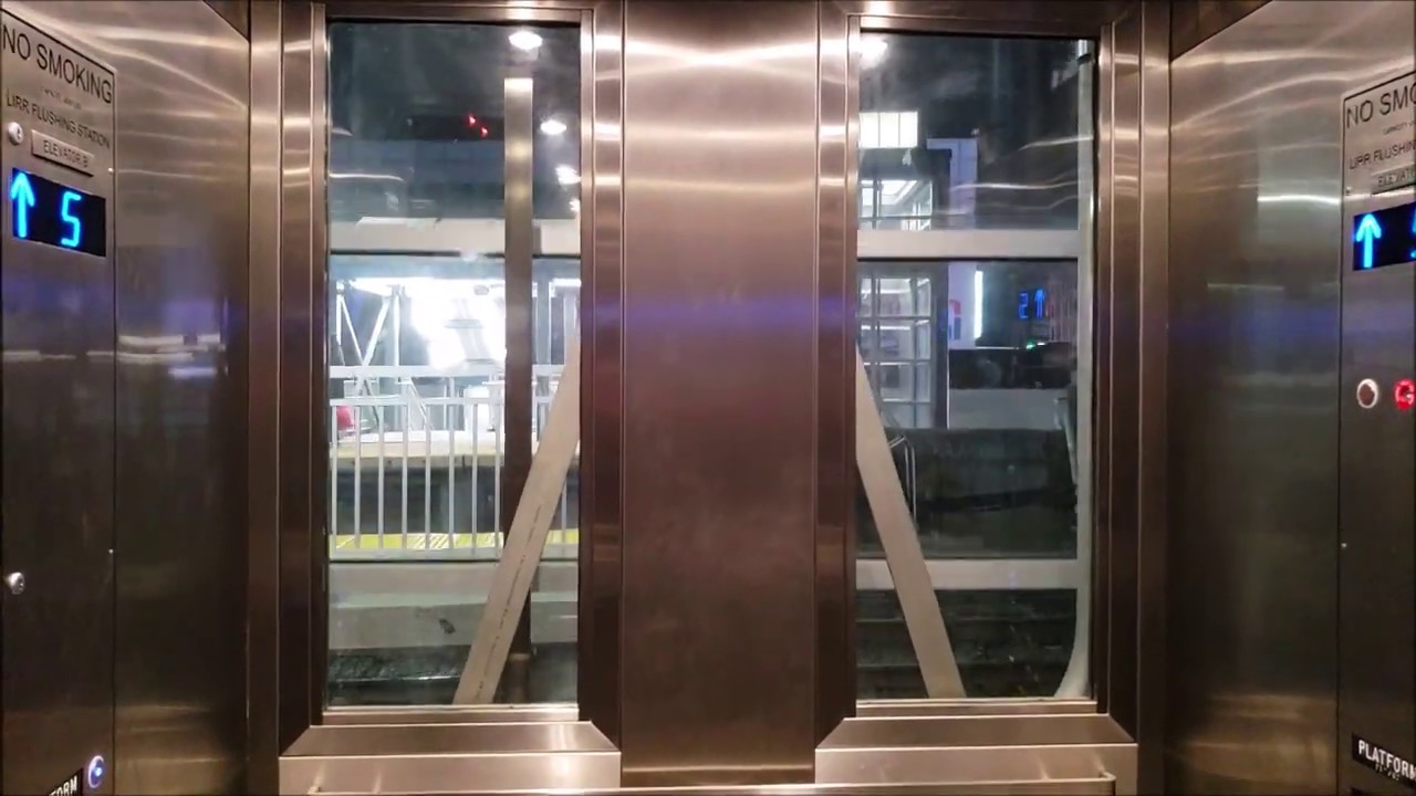 Scenic Generic Hydraulic Elevator (B) @Flushing LIRR Station, Flushing ...