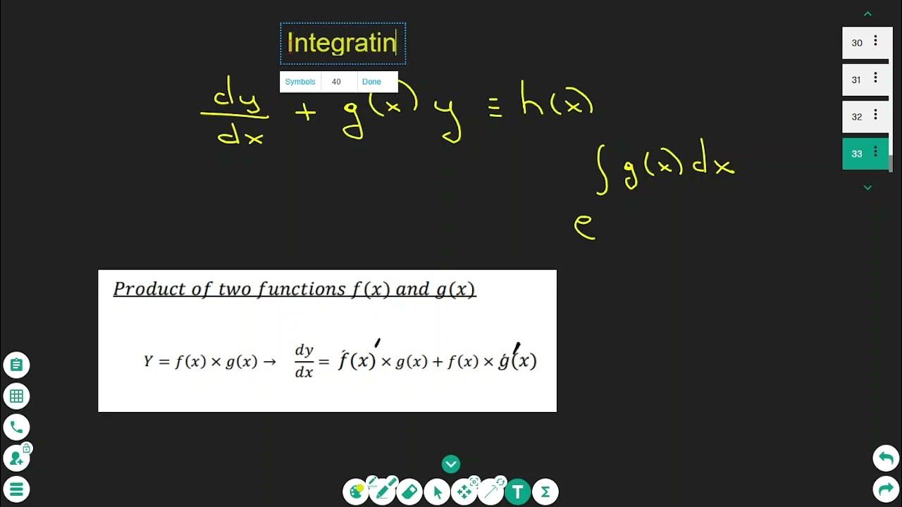 Solving a Differential Equation by Integrating factor method and ...