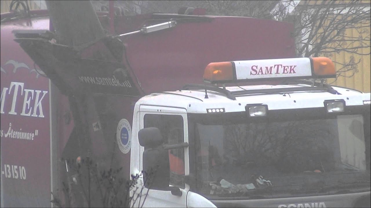 Scania P230 With Side Loader - YouTube