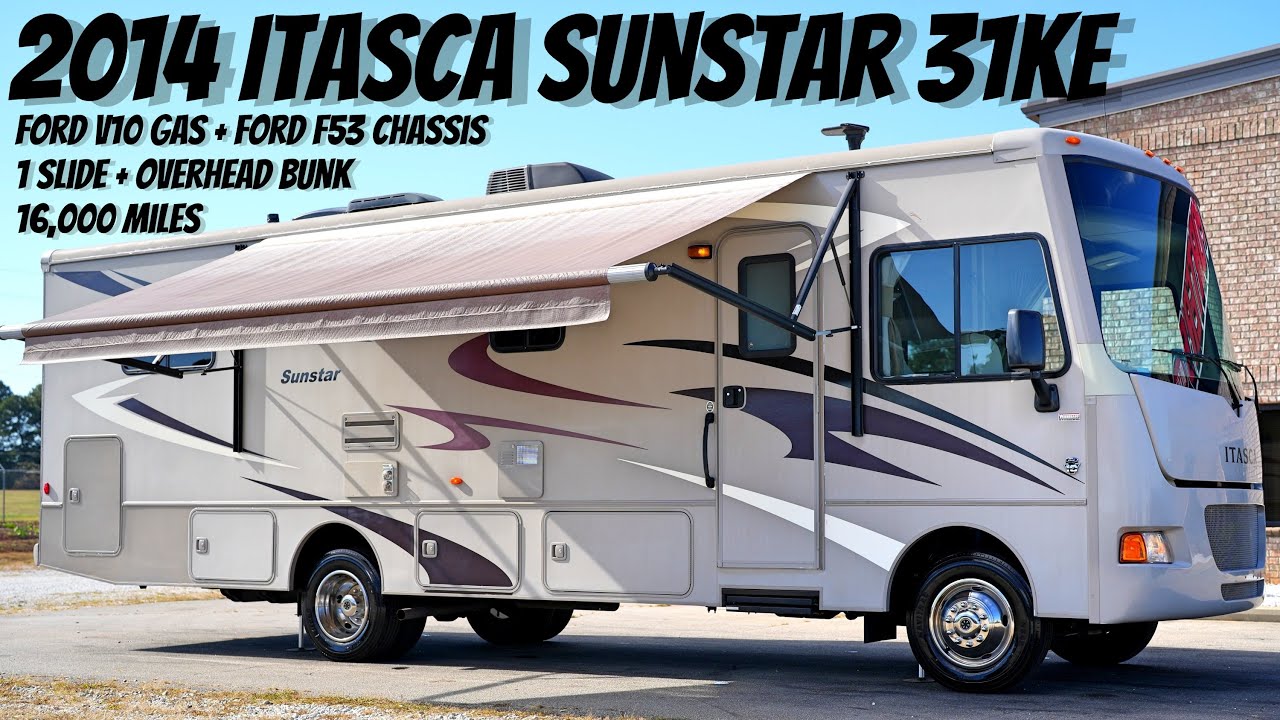 2014 Itasca Sunstar 31KE A Class Ford V10 Gas Motorhome from Porter's RV Sales - $51,900 - YouTube