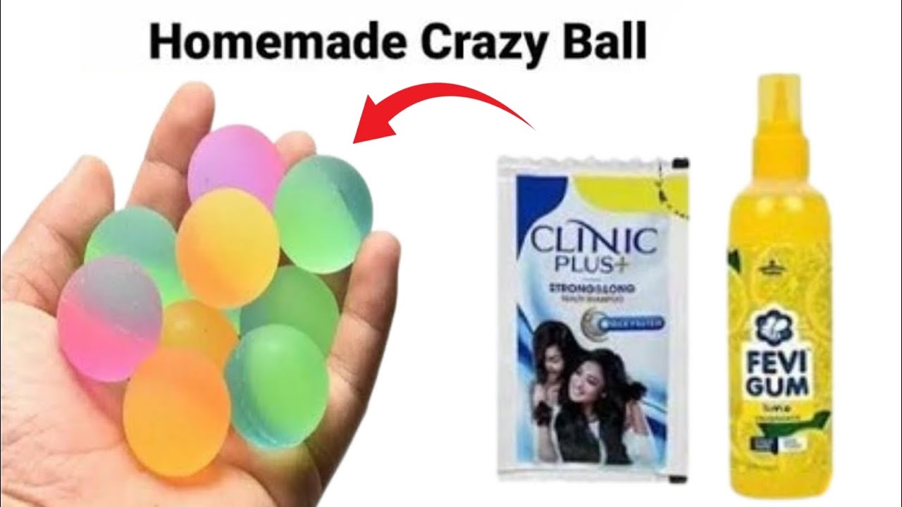How to make Crazy balls at home/Bouncy ball/homemade crazy ball/diy ...