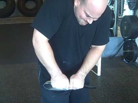 Bending a frying pan - YouTube