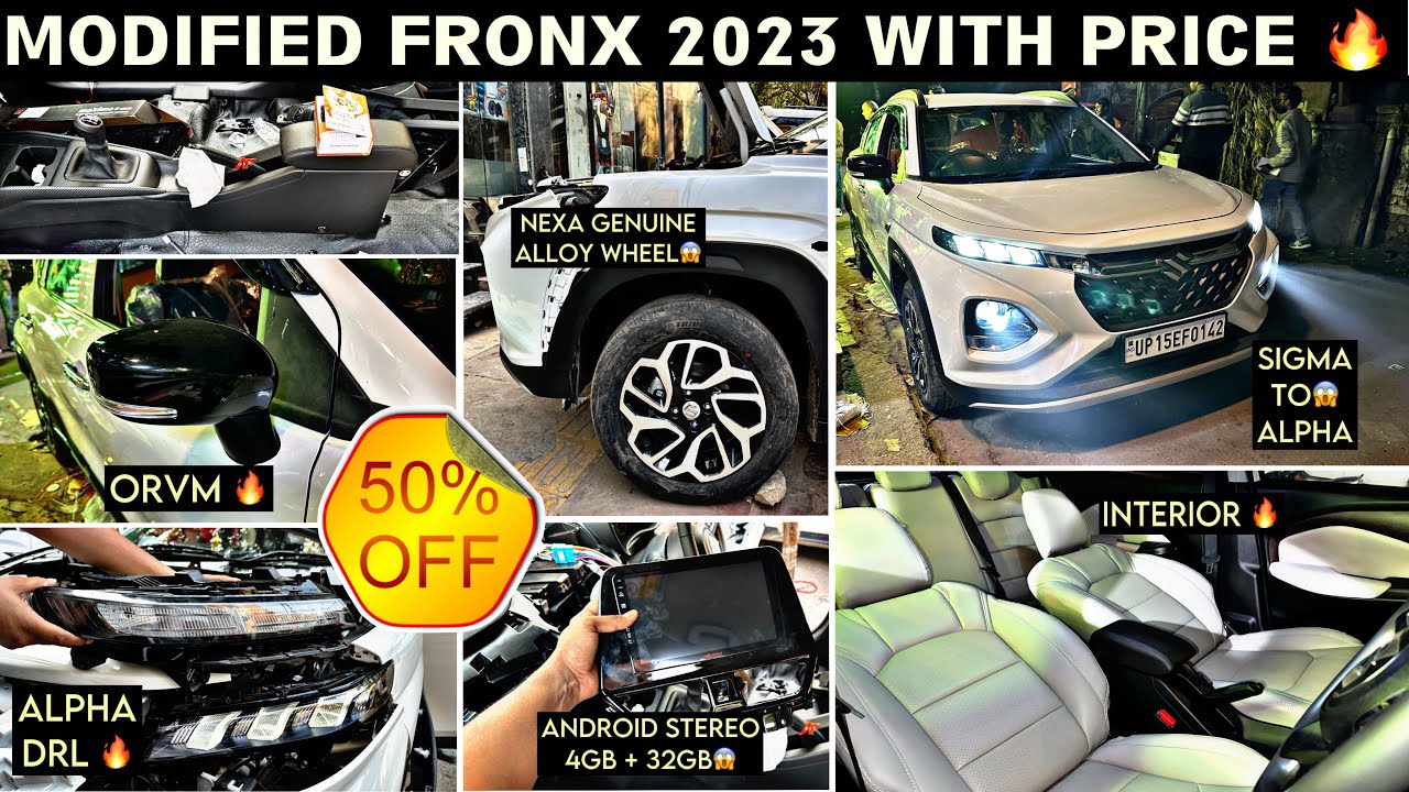 Fronx Sigma को Alpha+ बना दिया 🔥 Fronx Modified 🔥 Maruti Fronx ...