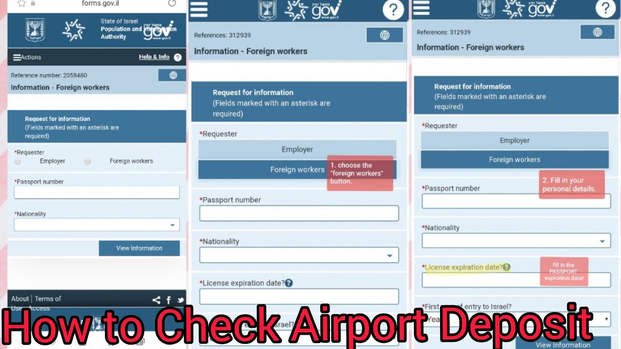 How to Check Airport Deposit/Entry Permit/Praveena Fernandes - YouTube