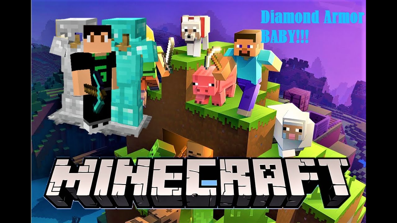 FULL DIAMOND ARMOR!!! (Minecraft Part 3) - YouTube