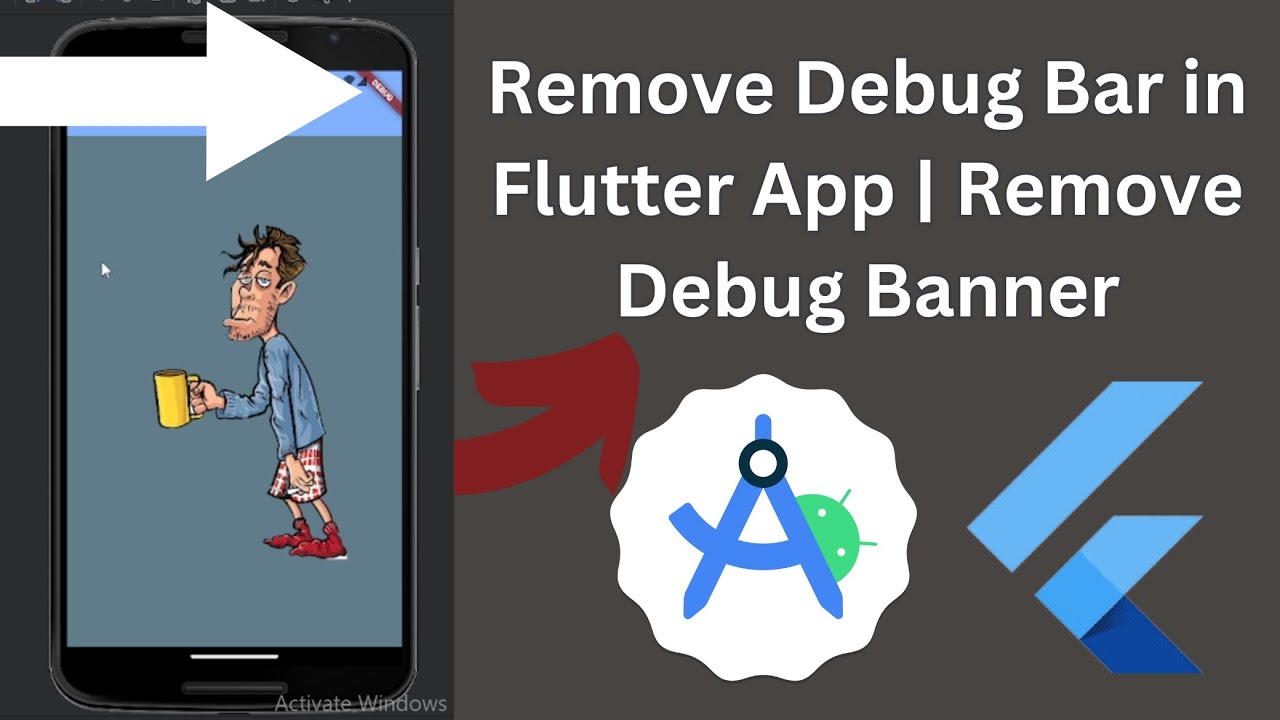 How to Remove Debug Bar in Flutter App | Remove Debug Banner - YouTube