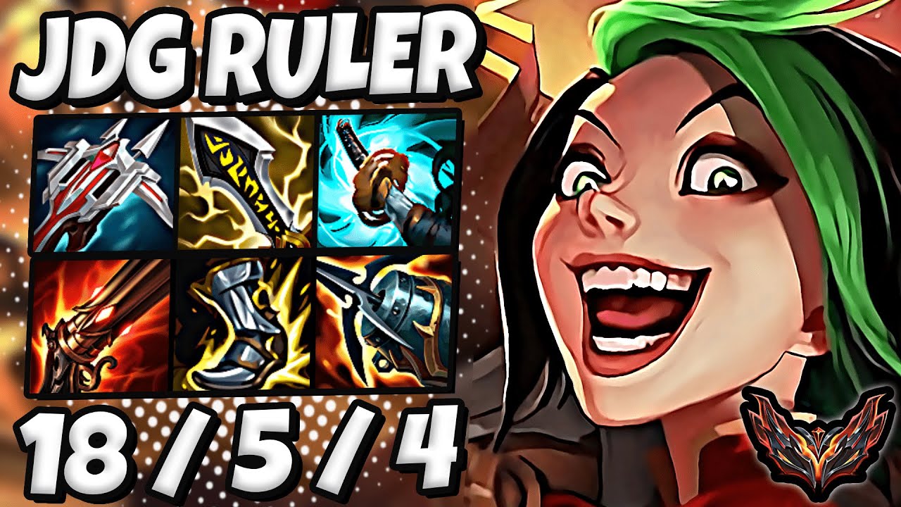 Jinx vs Zeri ADC [ JDG Ruler ] Lol Korea Grandmaster Patch 13.10 - YouTube