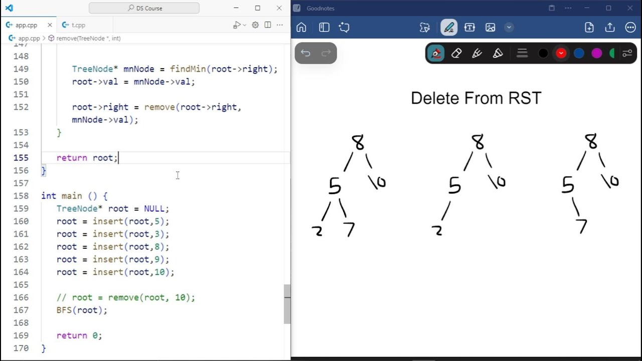 AVL Tree Deletion | Delete a node from AVL - YouTube