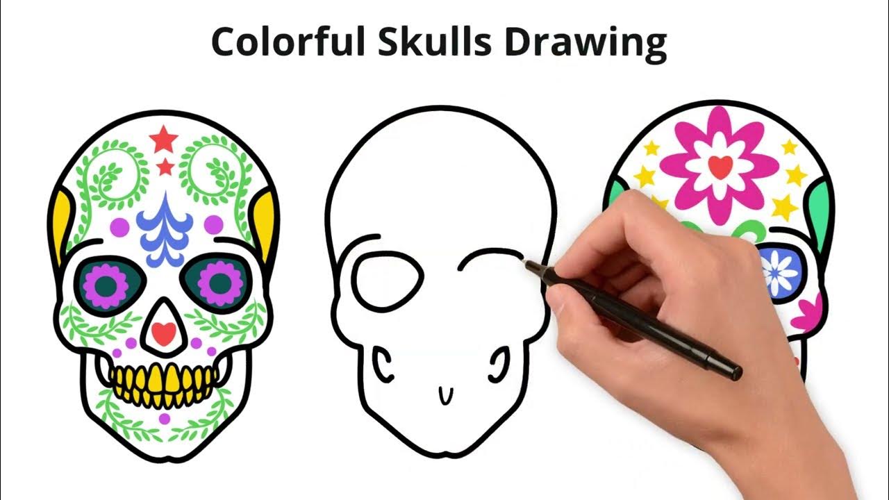 How to Draw Sugar Skulls Easy Drawing 2024 in world famous diana ...