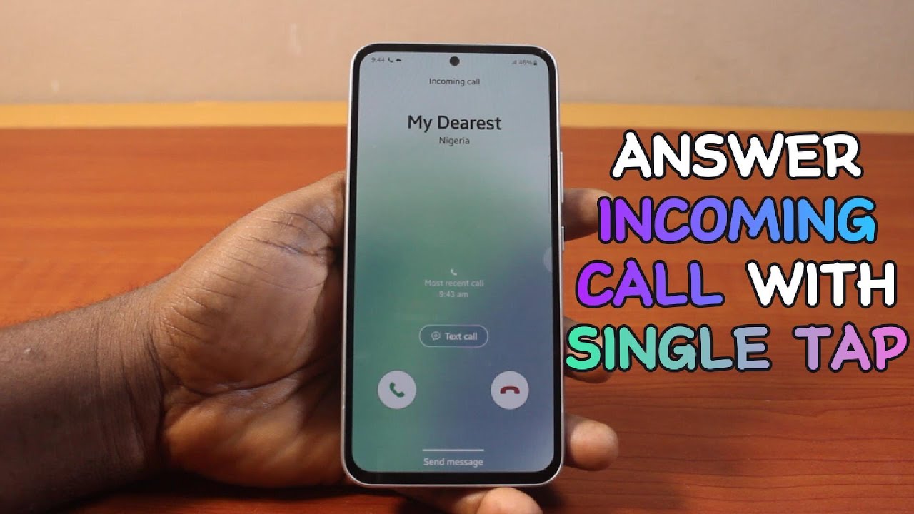 How to Answer Incoming Call With Single Tap on Samsung Galaxy Phone ...