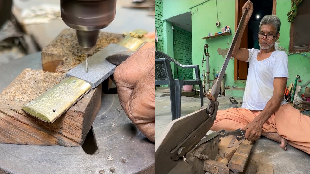 Master of the vanishing craft: Indian Rampuri Knife making - YouTube